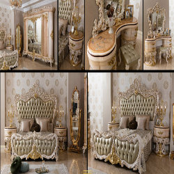 WLT21-182 ΜΠΑΡΟΚ ΣΕΤ ΚΡΕΒΑΤΟΚΑΜΑΡΑ | Elegant Deco